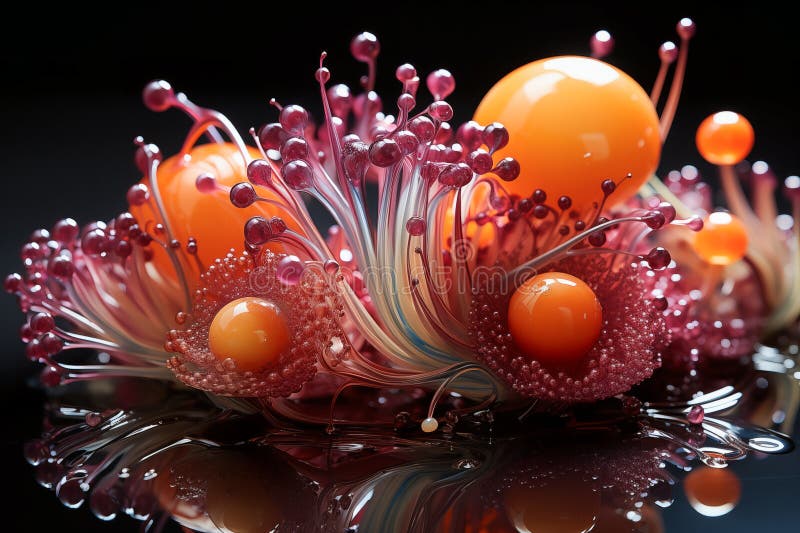 Molecular Dessert Presentation Innovating Sweet Culinary Artistry Stock ...