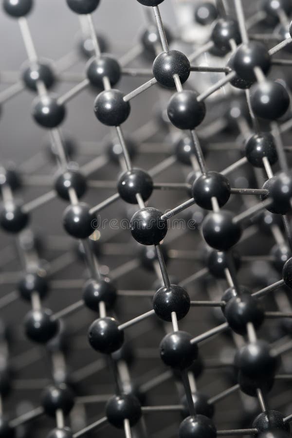 Molecular, DNA and Atom Model in Science Research Lab Stock Image ...