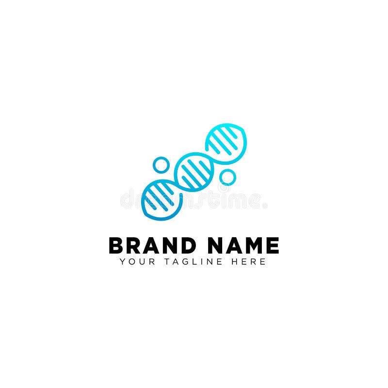 Molecular Dna Logo Design Template Vector Illustration Icon Element ...