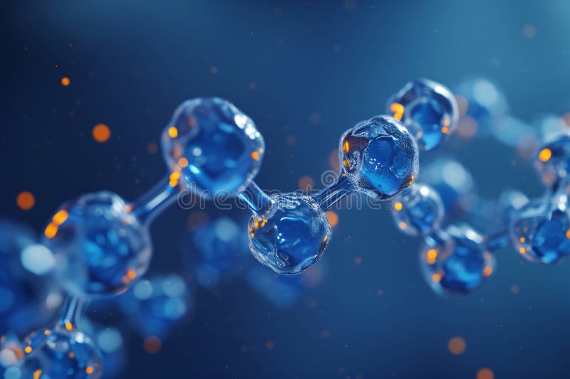 Molecular DNA Structure Abstract Background. Molecule Model, Chemical ...