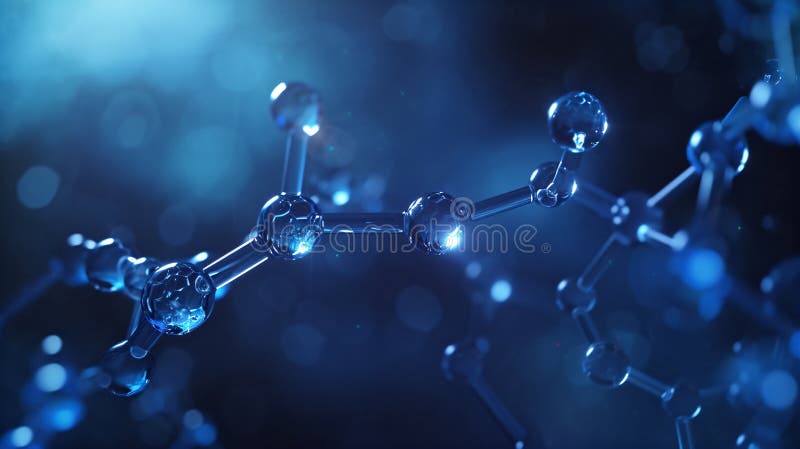Molecular DNA Structure Abstract Background. Molecule Model, Chemical ...