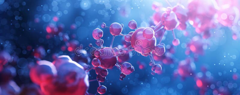 Molecular DNA Structure Abstract Background. Molecule Model, Chemical ...