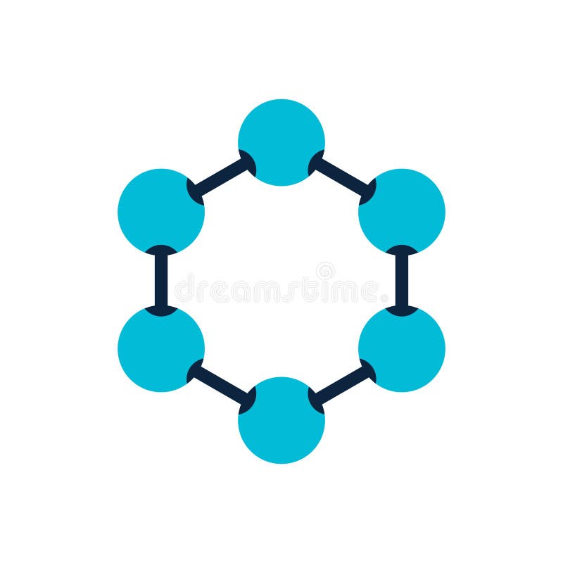 Molecular element logo stock illustration. Illustration of ...