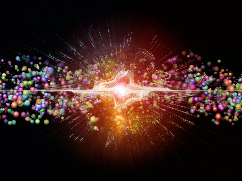 Molecular Event Horizon stock illustration. Illustration of science ...