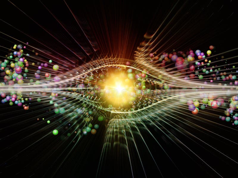 Molecular Event Horizon stock illustration. Illustration of technology ...