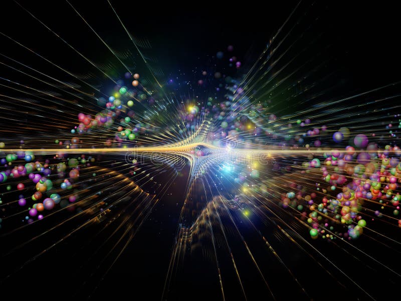 Molecular Event Horizon stock illustration. Illustration of movement ...