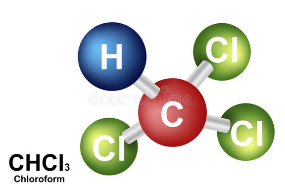 Molecular Formula of Chloroform Isolated Stock Illustration ...