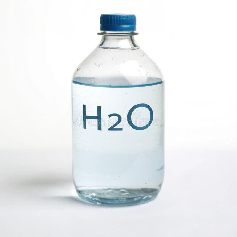 Molecular Formula of Water Isolated on Transparent Background Stock ...