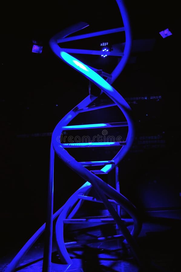 Molecular Helical Structure Model Stock Image - Image of model ...