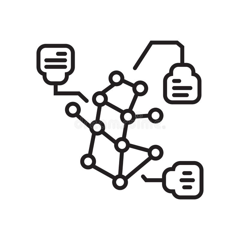 Molecular Icon Vector Sign and Symbol Isolated on White Background ...