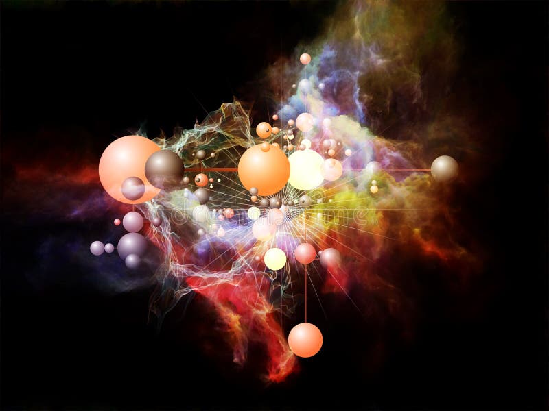 Molecular Interaction stock illustration. Illustration of atom - 199215735