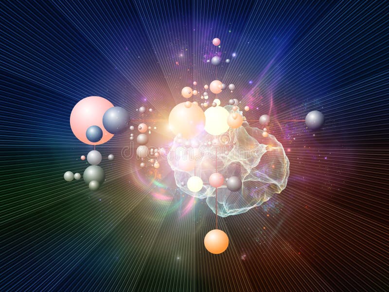 Molecular Interaction stock illustration. Illustration of abstract ...