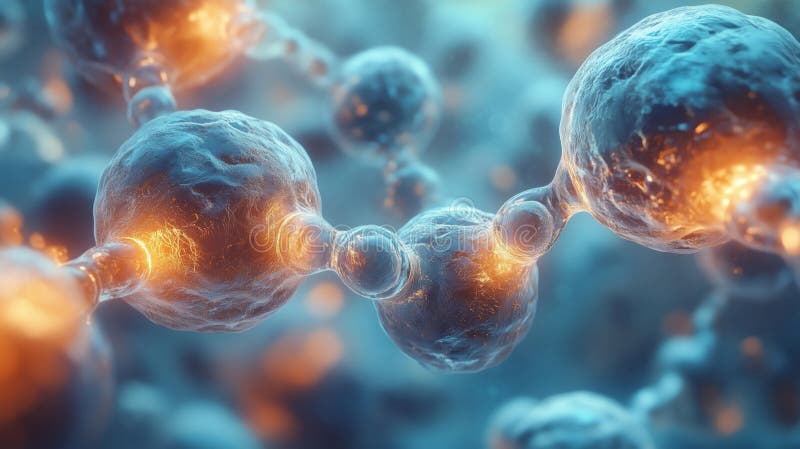 Molecular Interactions and Structures in Biological Science Stock Photo ...