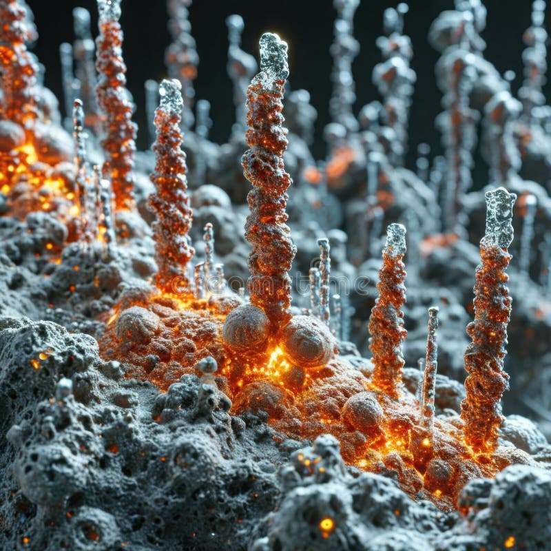 Nanoscale Catalysts stock illustration. Illustration of homogeneous ...