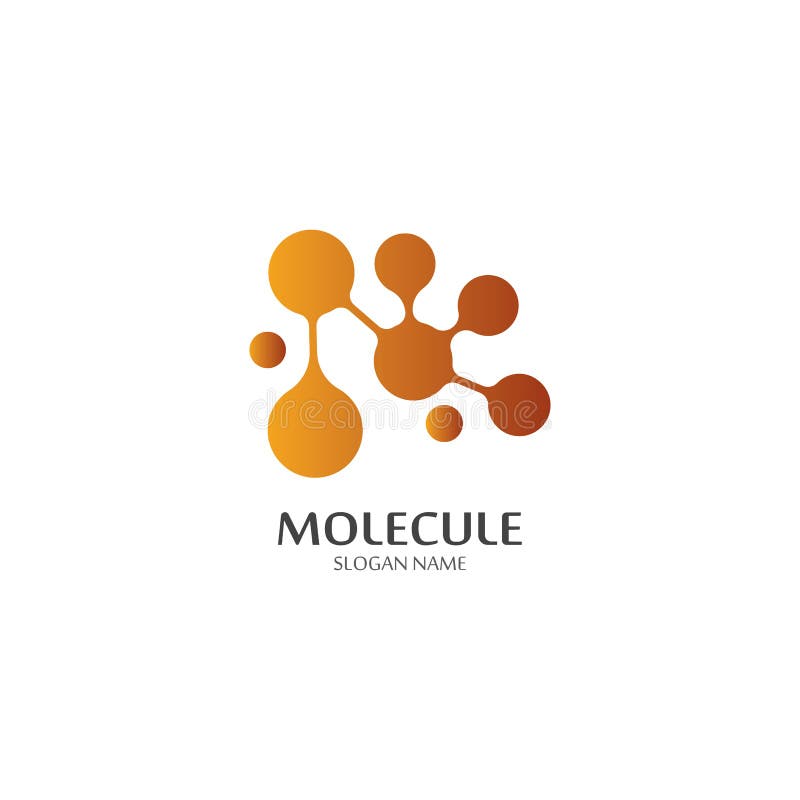 Molecular Logo Structure Chemical Atoms Vector Illustration Stock ...