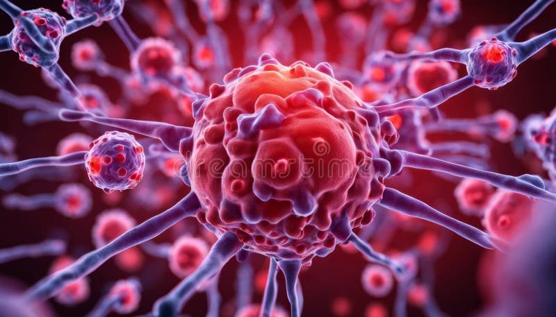 Molecular Marvel - a Close-up View of a Cancer Cell S Complex Structure ...