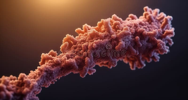 Molecular Marvels - a Close-up View of a Protein Structure Stock ...