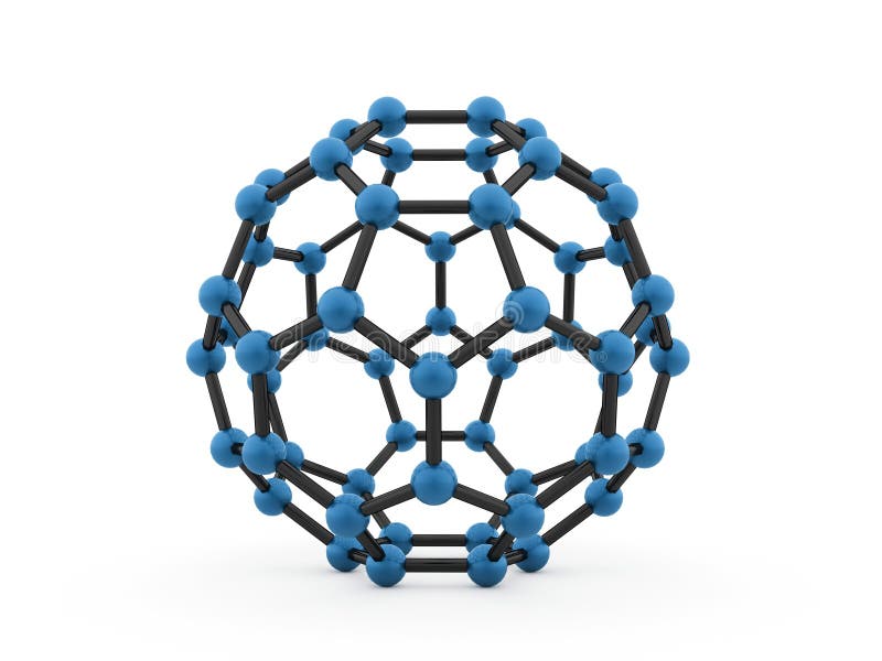 Molecular Mesh Structure Rendered Stock Illustration - Illustration of ...