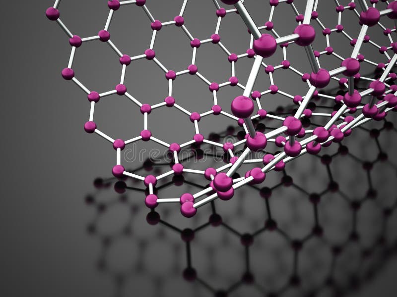 Molecular Mesh Structure Rendered Stock Illustration - Illustration of ...