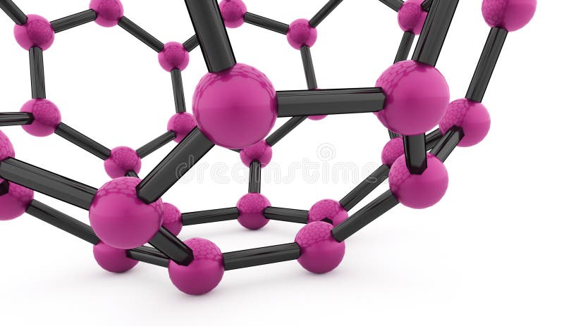Molecular Mesh Structure Rendered Stock Illustration - Illustration of ...
