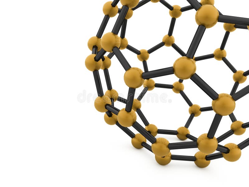 Molecular Mesh Structure Rendered Stock Illustration - Illustration of ...