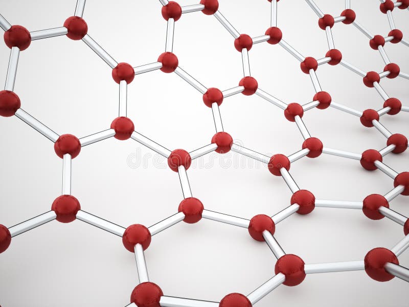 Molecular Mesh Structure Rendered Stock Illustration - Illustration of ...