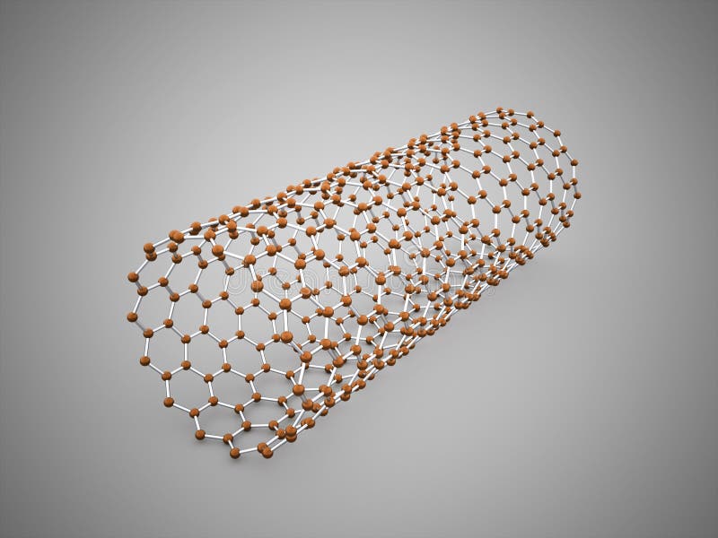 Molecular Mesh Tube Structure Stock Illustration - Illustration of cell ...