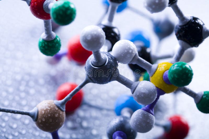 Molecular Model - atom stock photo. Image of frame, nitrogen - 6548892