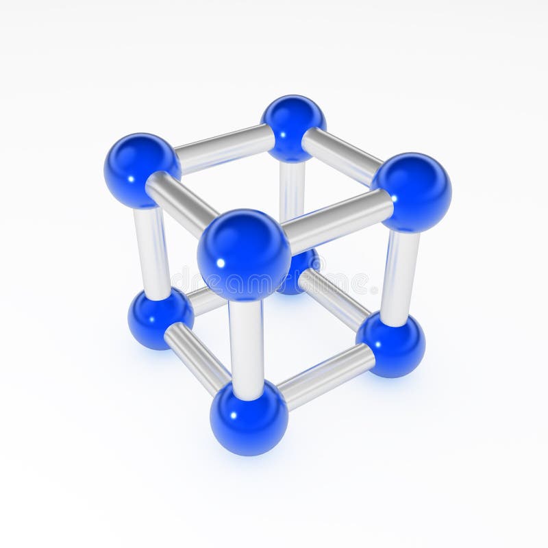 Molecular Model, Cube Stock Photos - Image: 11588933