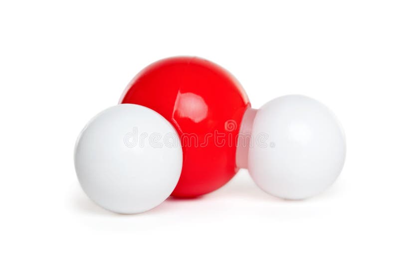 Molecular model of H2o stock image. Image of model, education - 25466375