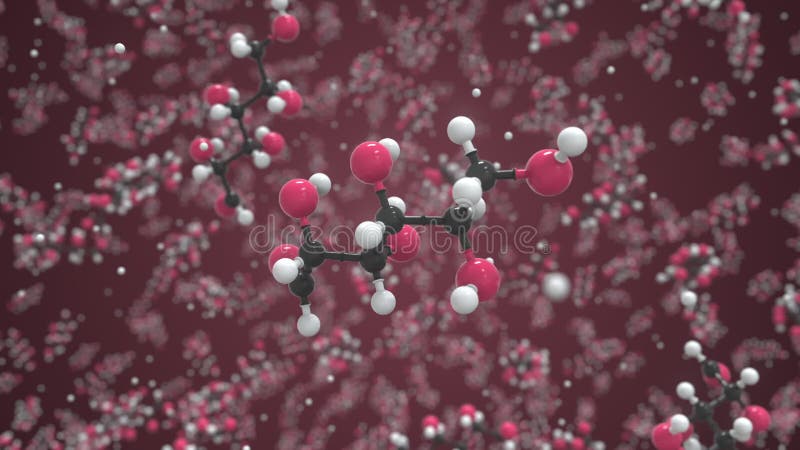 Glucose Molecule Visualization a Closeup of a Glucose Molecule ...