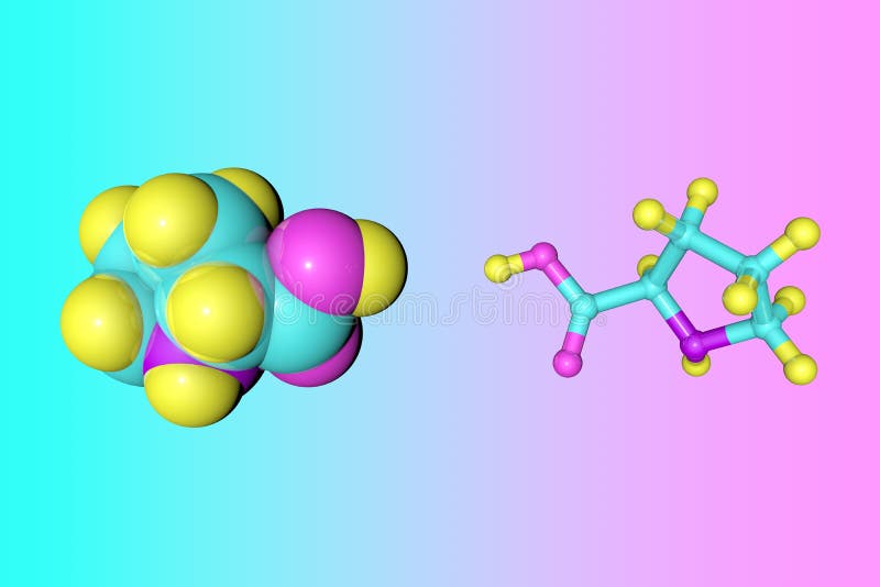 Molecular Model of Proline. Proline is a Nonessential Proteinogenic ...