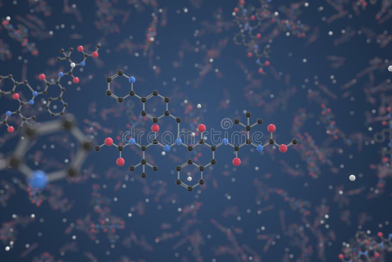 Atazanavir Molecule, Molecular Structures, Hiv Protease Inhibitors, 3d ...