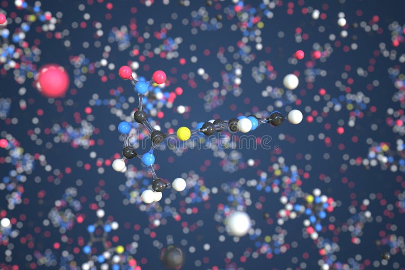 Azathioprine Molecule, Molecular Structures, Immunosuppressive Agents ...