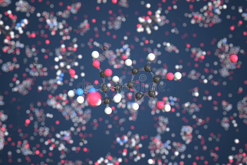 Carbidopa Molecular Structure 3d, Flat Model, Lodosyn, Structural ...
