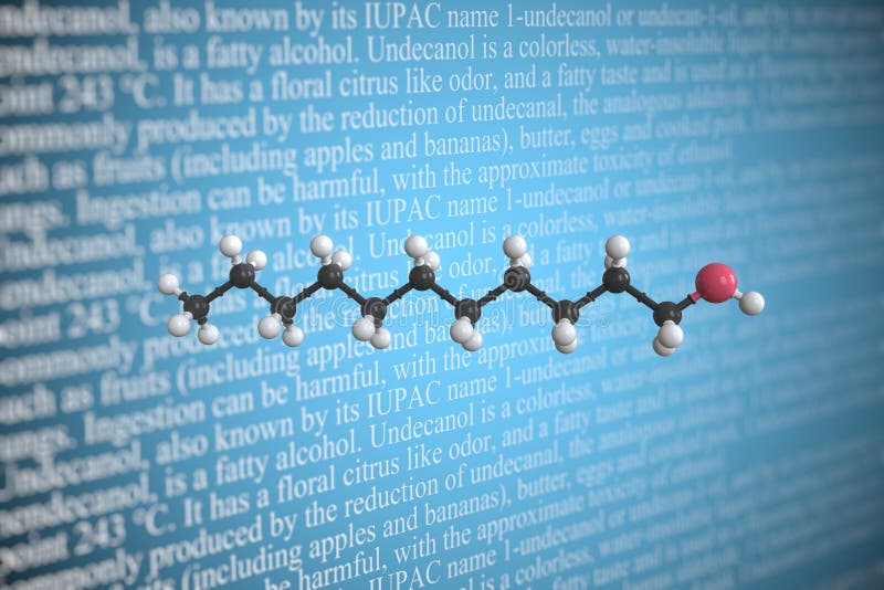 Undecanol Molecule Stock Illustrations – 4 Undecanol Molecule Stock ...