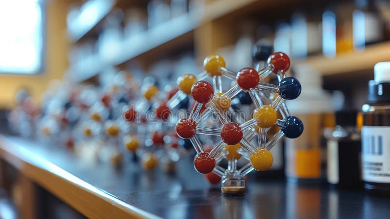 Molecular Models in a Laboratory Setting Showcasing Scientific ...