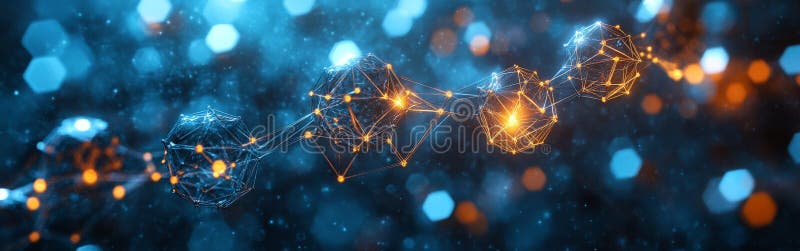 Molecular Network and Connections - Advanced Scientific Representation ...