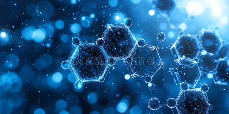Molecular Network and Connections - Advanced Scientific Representation ...