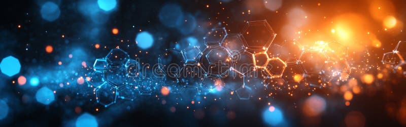 Molecular Network and Connections - Advanced Scientific Representation ...