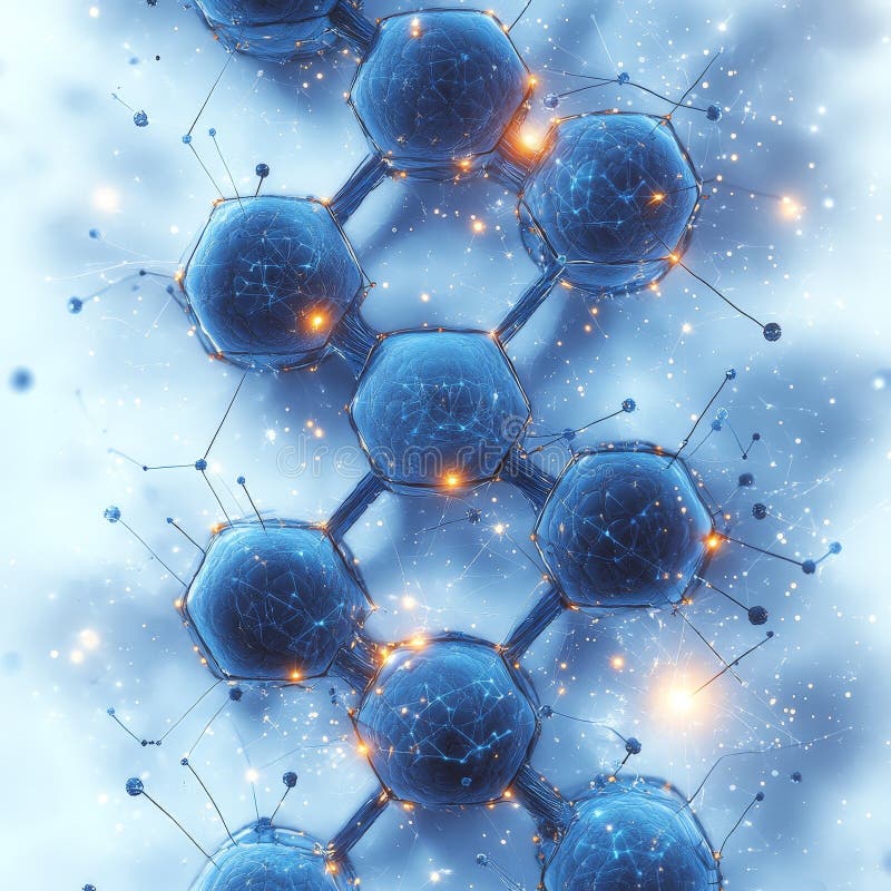 Molecular Network and Connections - Advanced Scientific Representation ...