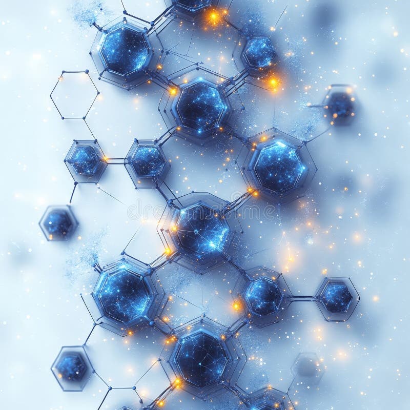 Molecular Network and Connections - Advanced Scientific Representation ...