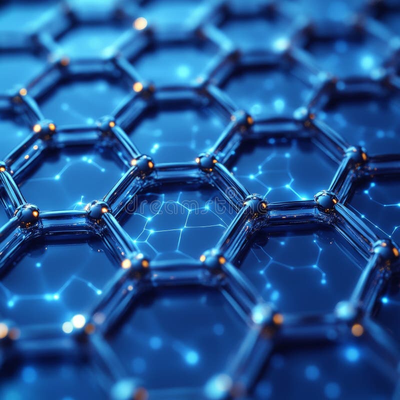 Molecular Network and Connections - Advanced Scientific Representation ...