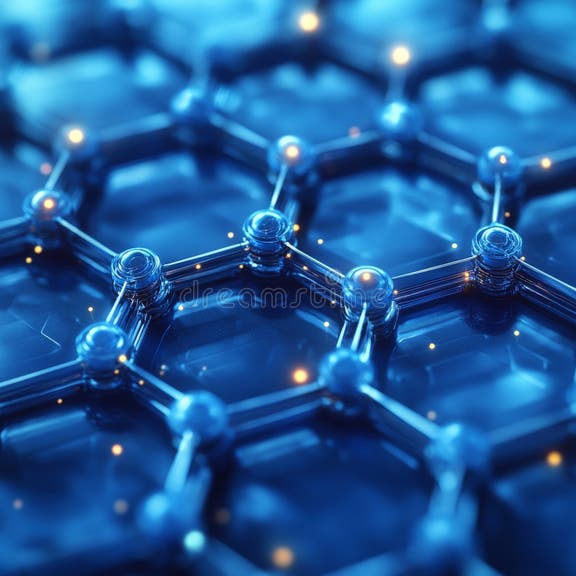 Molecular Network and Connections - Advanced Scientific Representation ...