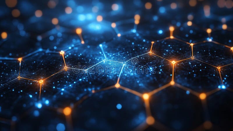 Molecular Network and Connections - Advanced Scientific Representation ...
