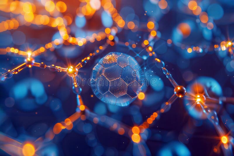 Network Sphere: Illuminated Connections and Data, Generative Ai Stock ...