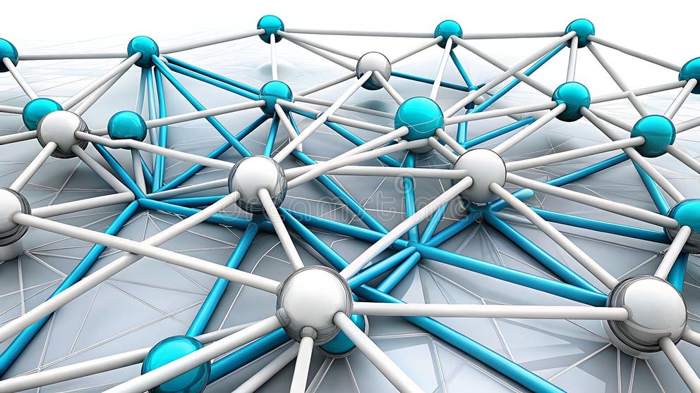 Molecular Network Pattern, Science Structure, Connection Design ...