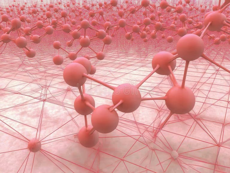 Molecular Network Visualization Stock Photo - Image of discovery ...