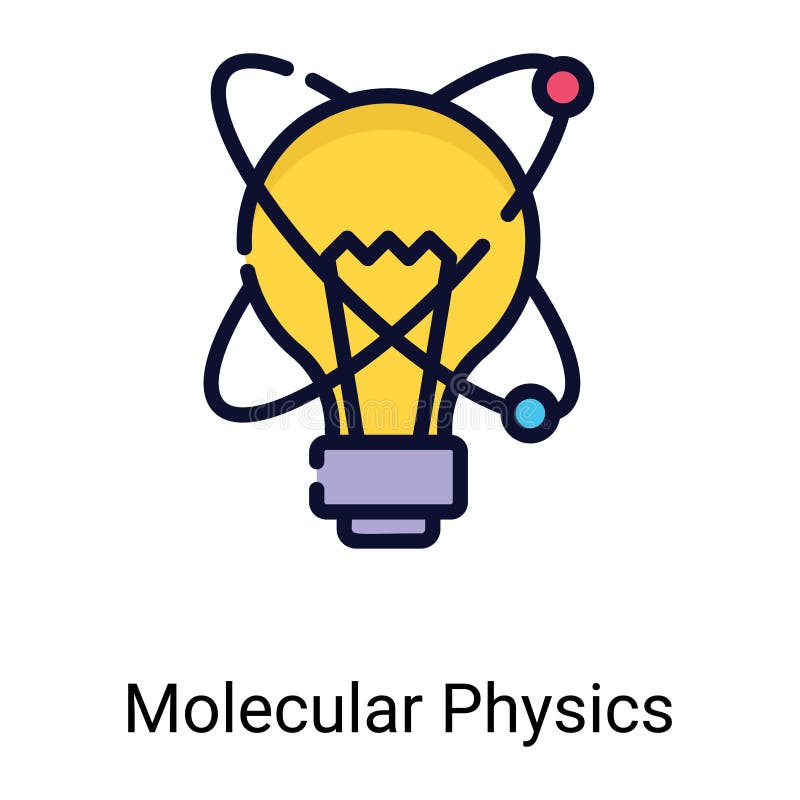 Molecular Physics Line Icon. Elements of Medicine in Multi Color Style ...