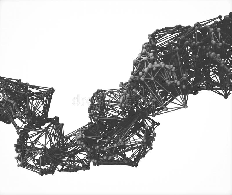 Molecular Polygonal Structures Stock Illustration - Illustration of ...